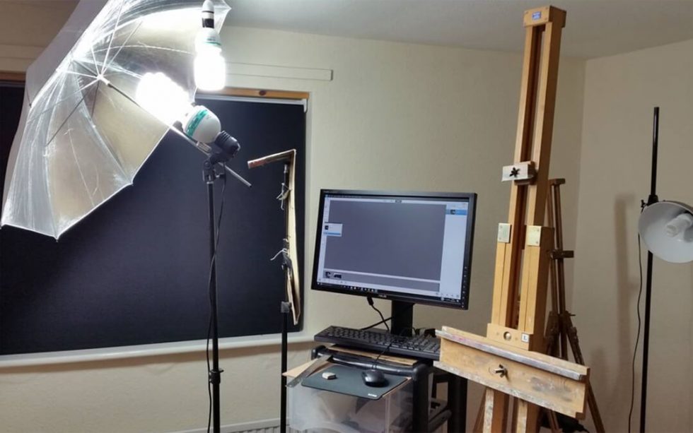 Find out how I setup my artwork studio by Dave Porter
