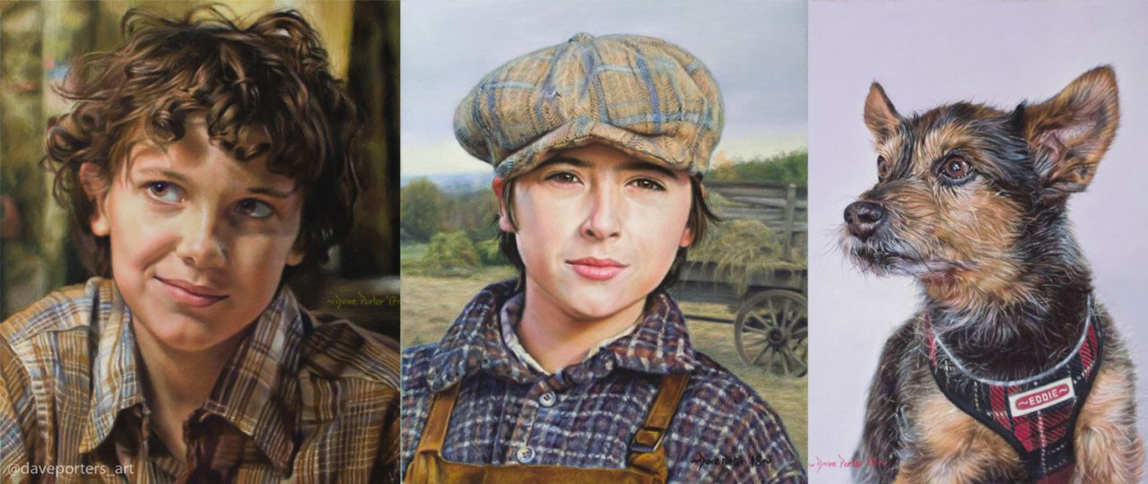 Custom artwork in oils pastels and graphite - Dave Porter's Art