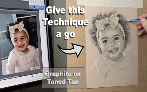 How to draw on Toned Tan Paper… Free Art Tutorial. - Dave Porter’s Art