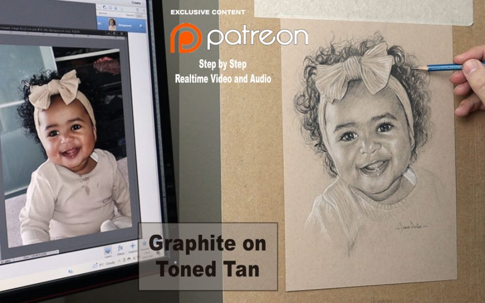 How to draw on Toned Tan Paper… Patreon Tutorials - Dave Porter’s Art