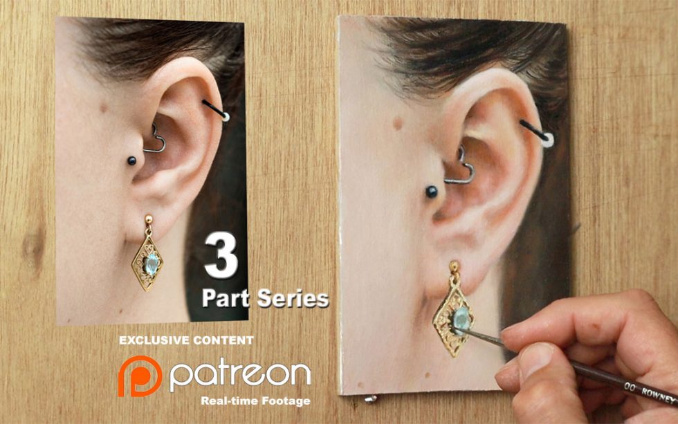 How to Mix Skin Tones | Oil Painting Ear Tutorial - Dave Porter’s Art